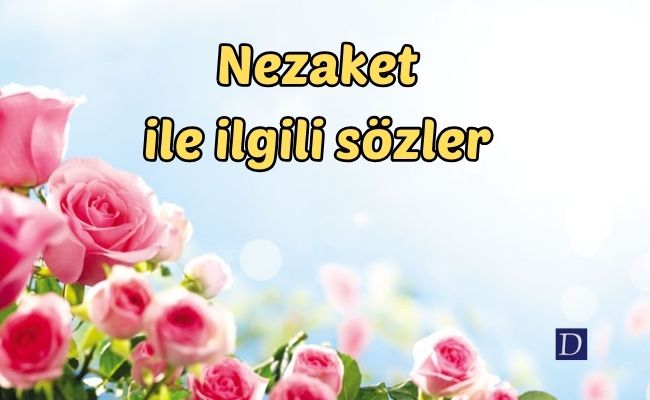 Nezaket ile ilgili sözler - Dostsözler